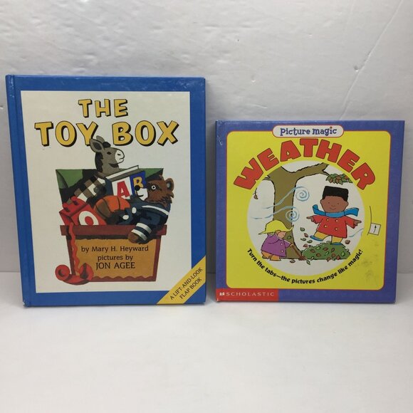 Scholastic | Other | Vintage Lot 2 Kids Books Weather Picture Magic ...